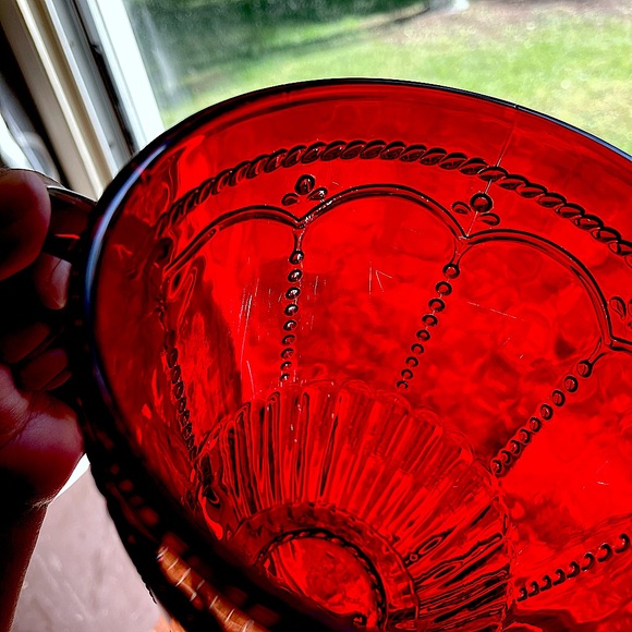 Princess House | Dining | Princess House Red Marbella Pitcher Glass Set ...